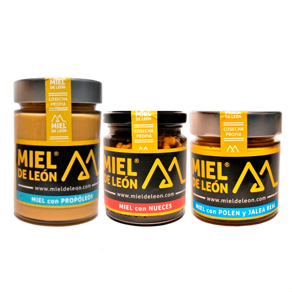 MIEL CON PROPÓLEOS, MIEL CON NUECES Y MIEL CON POLEN Y JALEA REAL ...